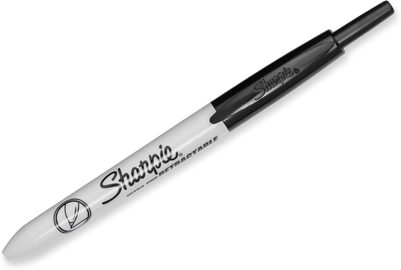 Sharpie Retractable Permanent Marker Fine Point - Process Sports